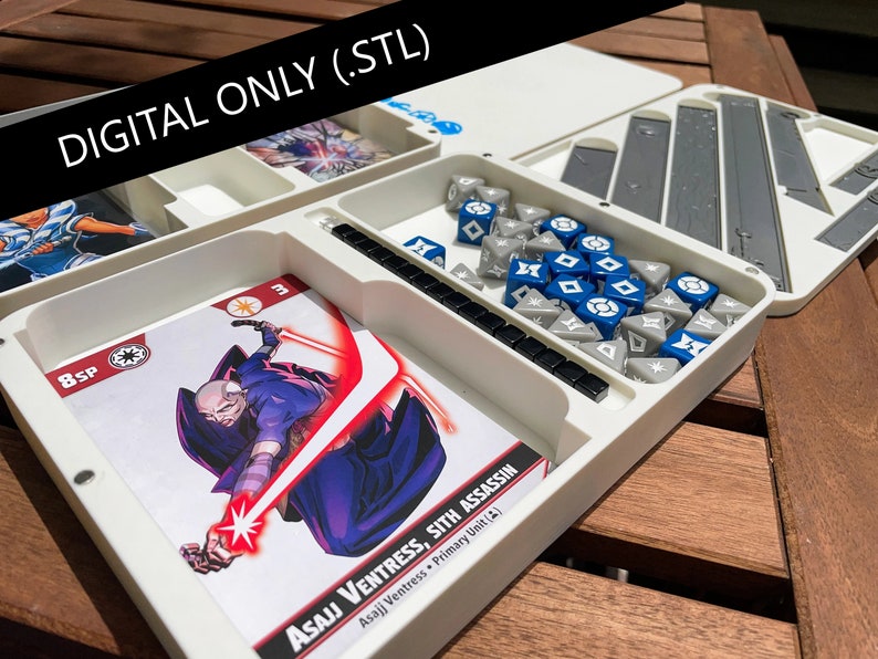 DIGITAL: Shatterpoint Force Trays - All-in-one Storage **stl File Only ...