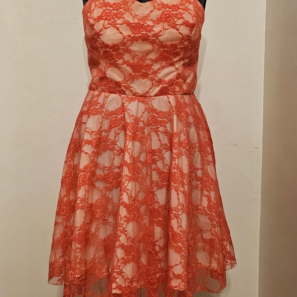 Coral Sundress - Etsy