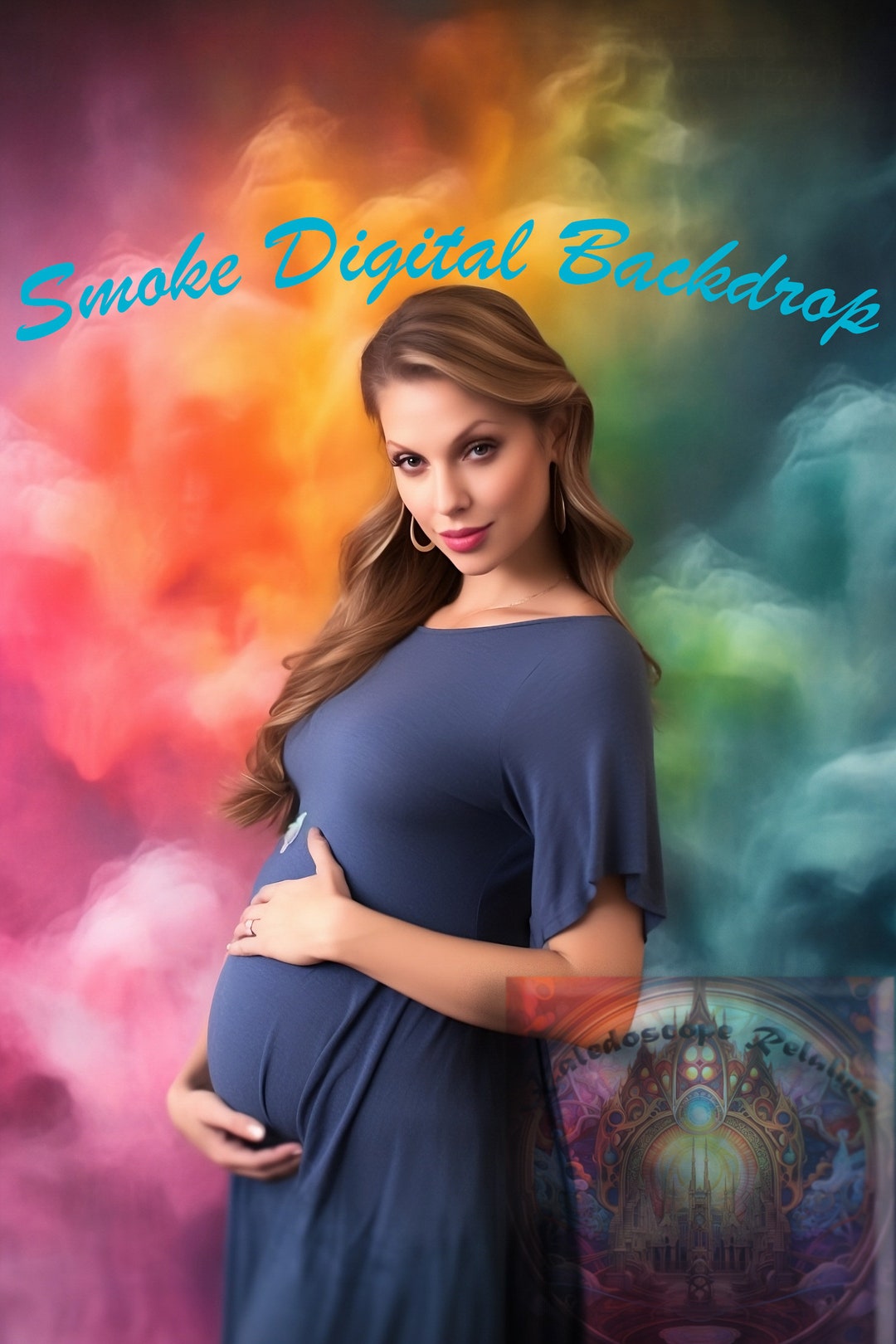 7 Smoke Digital Backdrop, Pregnancy Backdrop, Maternity Backdrop ...