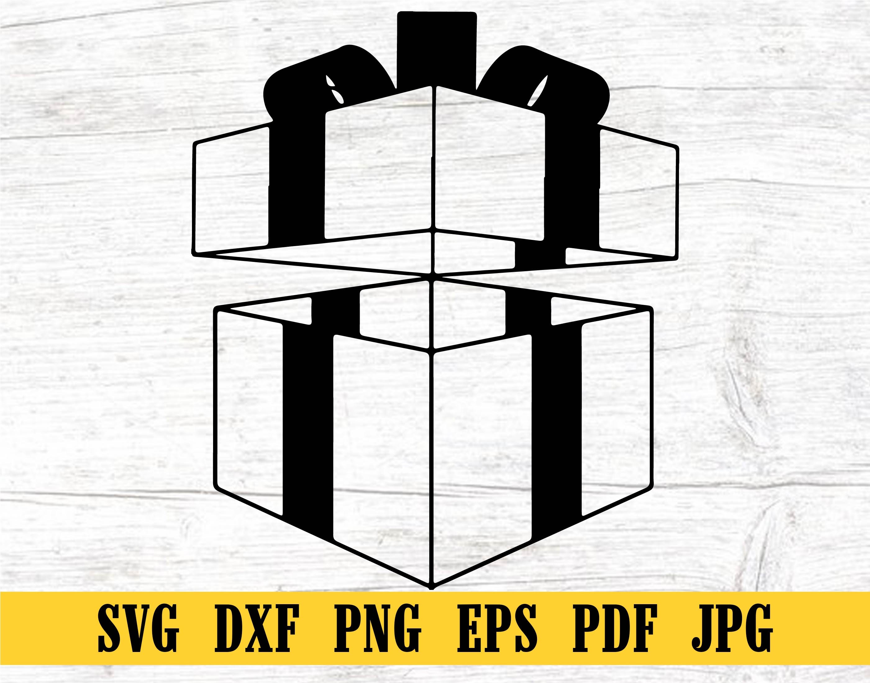 Opened Gift Box,present SVG, Gift Svg, Gift Box Svg, Ribbon SVG, Png ...