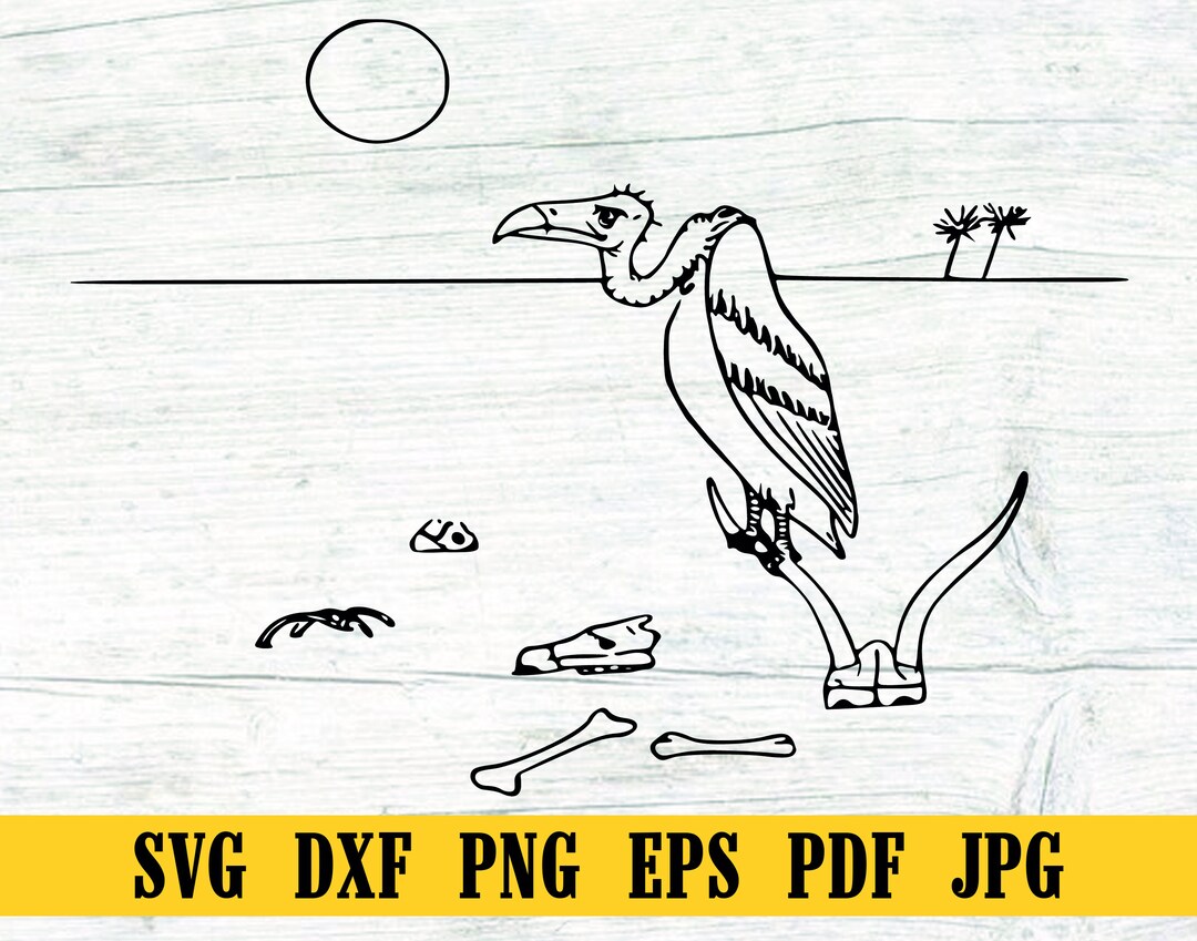 Vulture in the Desert ,vulture, Vulture SVG, Vulture PNG, Vulture ...