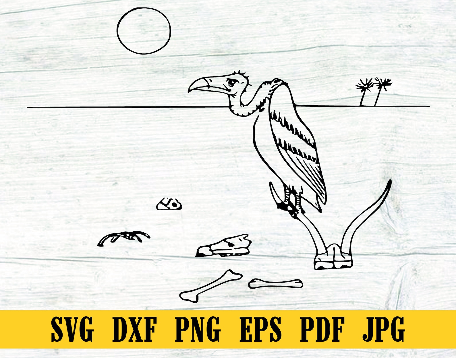 Vulture in the Desert ,vulture, Vulture SVG, Vulture PNG, Vulture ...