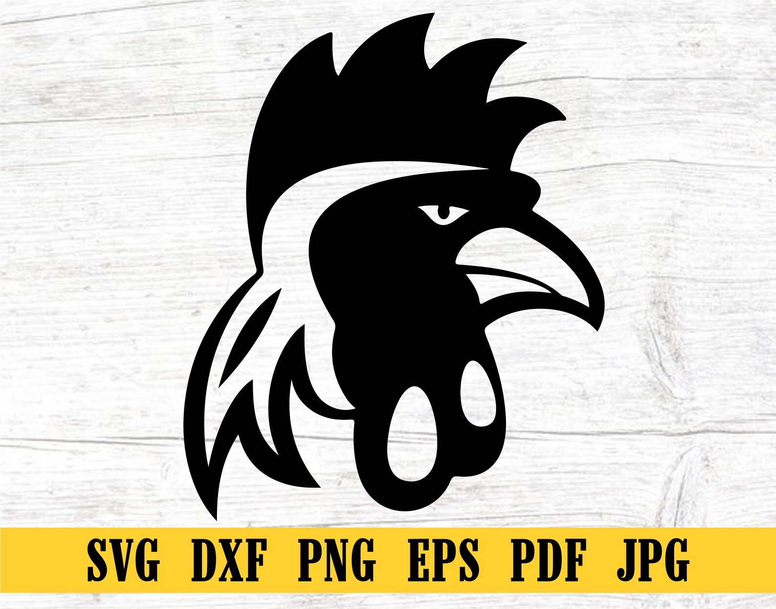 Rooster Head SVG, Rooster SVG, Rooster Clipart, Rooster Files for ...