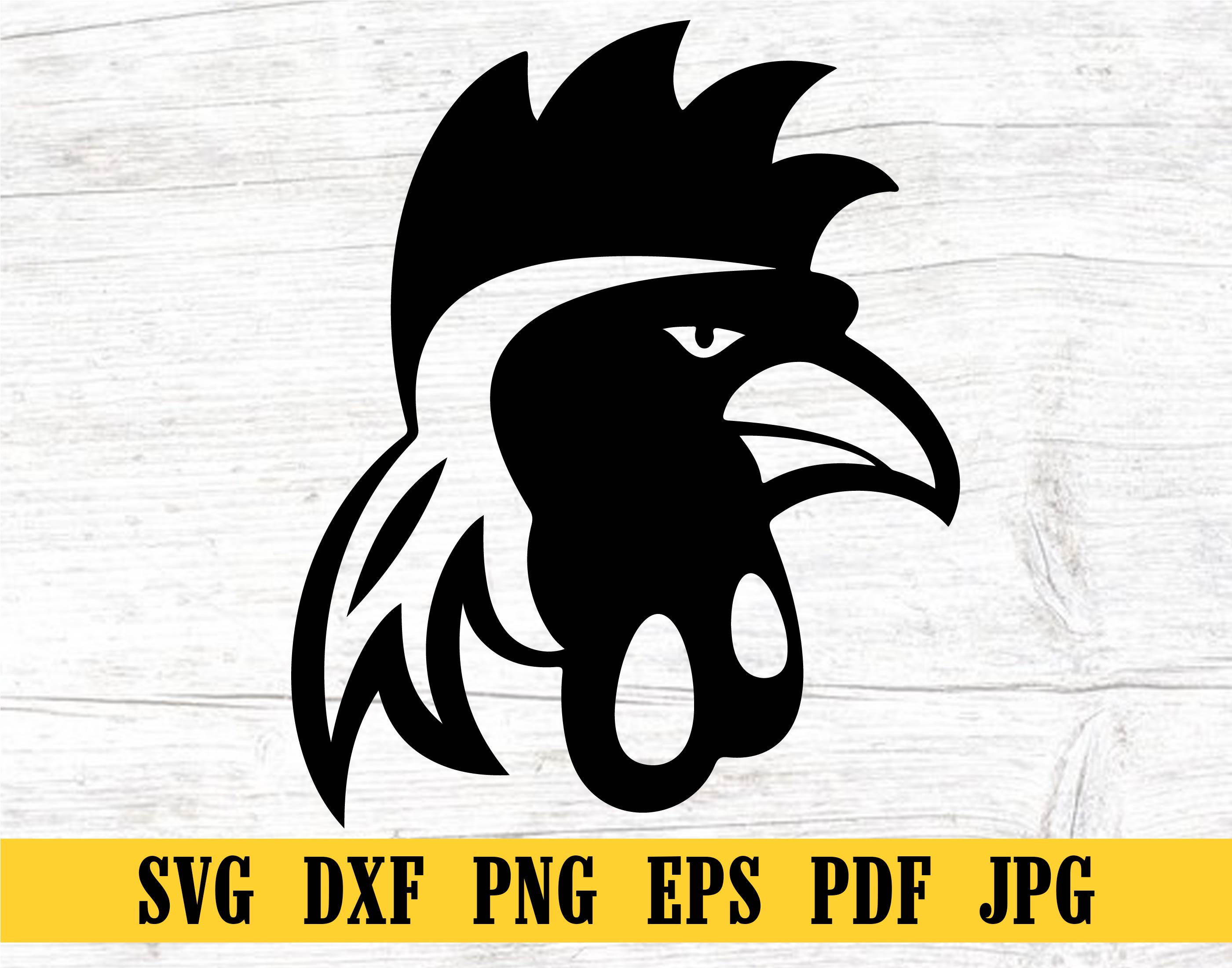 Rooster Head SVG, Rooster SVG, Rooster Clipart, Rooster Files for ...