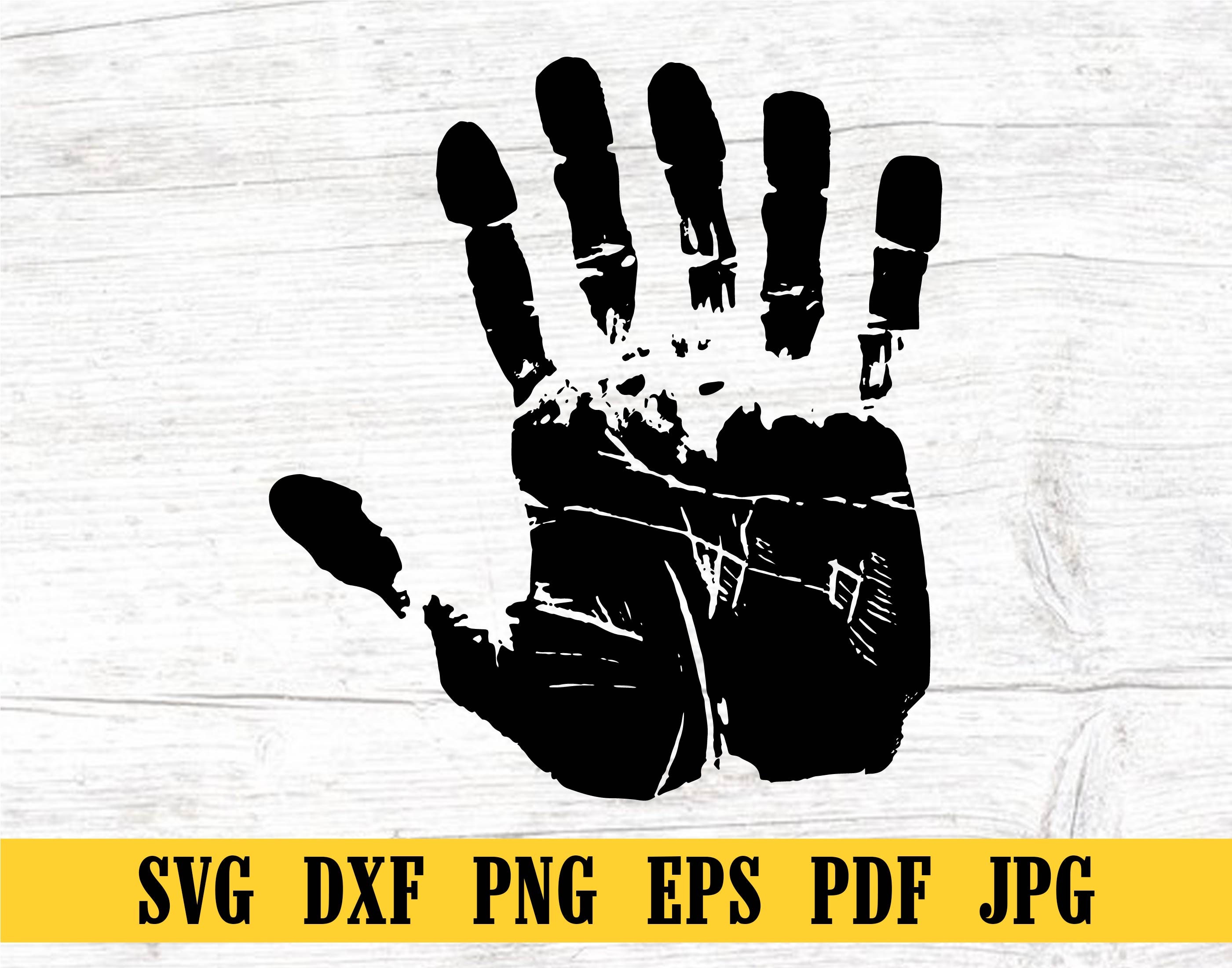 Six Fingered ,handprint Svg, Hand Svg Vector Cut File for Cricut ...