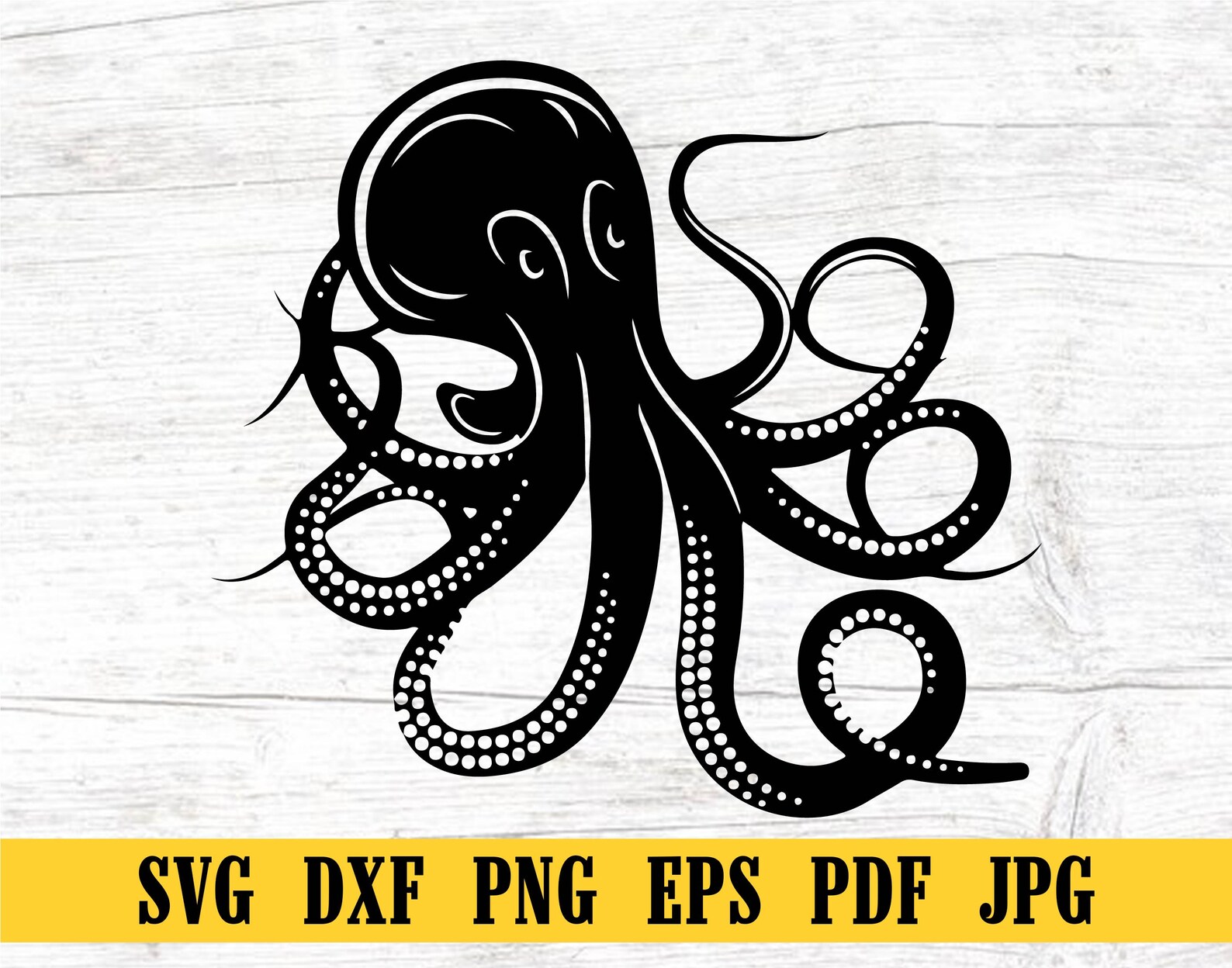 Octopus SVG, Squid SVG, Kraken SVG, Octopus Clipart, Octopus Files for ...