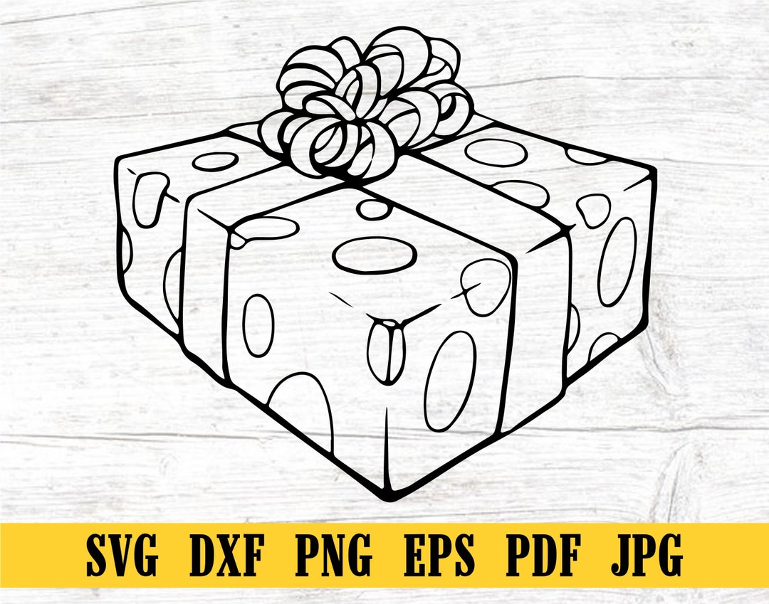Present SVG, Gift Svg, Gift Box Svg, Ribbon SVG, Png, Svg Files for ...
