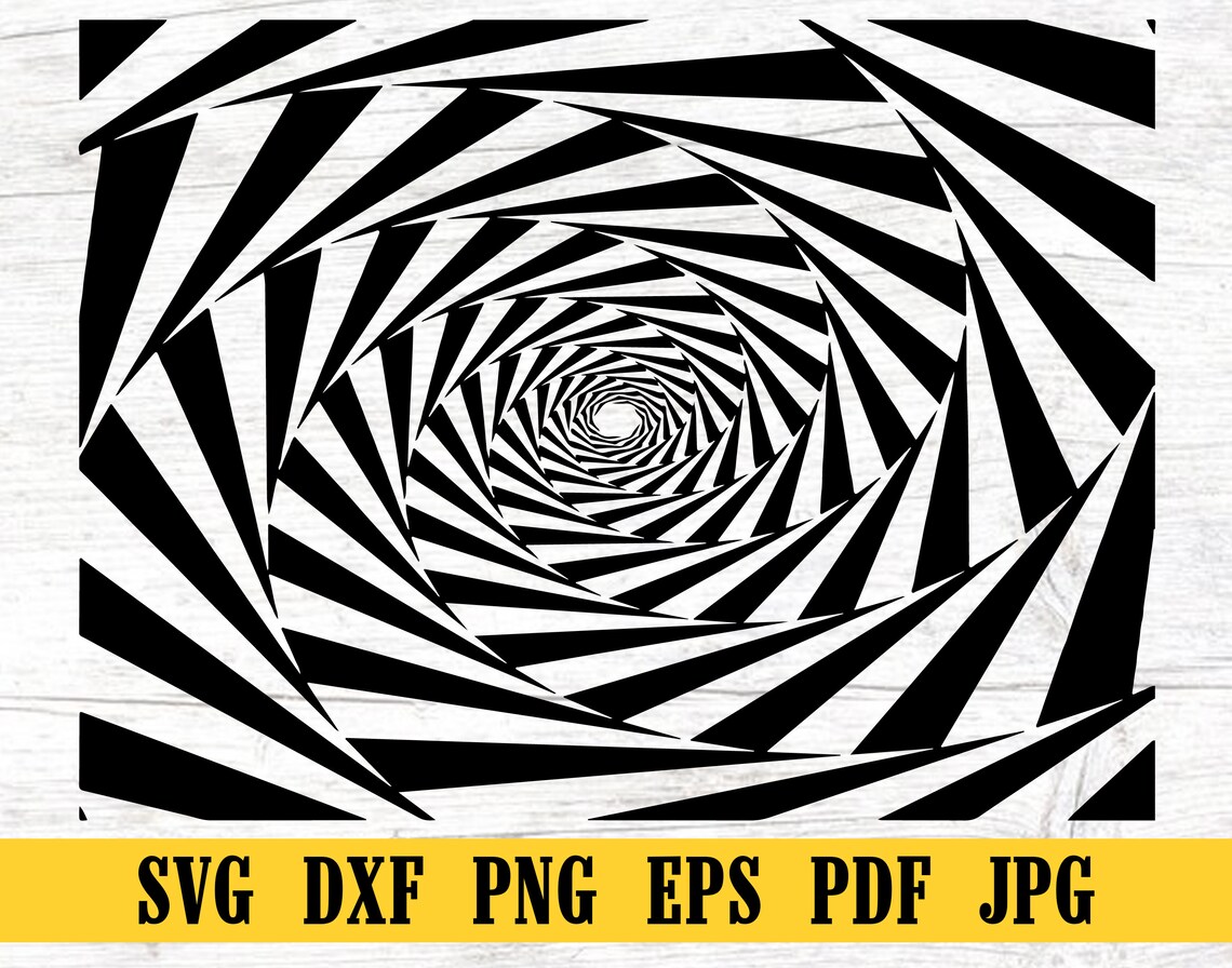 Hypnosis Spiral Svg, Wrapped Spiral Svg, Mesmerism Svg, Cricut Svg, Svg ...