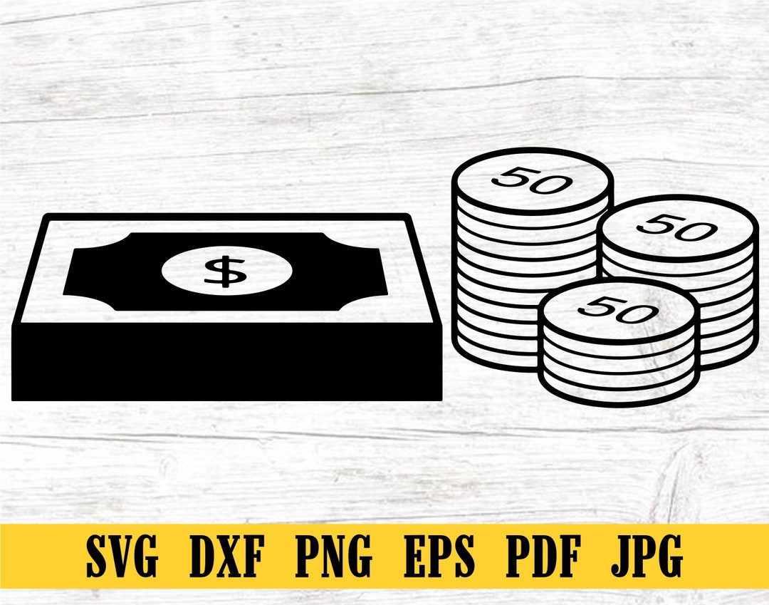 MONEY STACK SVG, Dollars Bunch, Money Svg, Money Clipart, Cash Svg ...