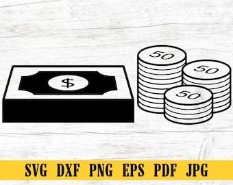 MONEY STACK SVG, Dollars Bunch, Money Svg, Money Clipart, Cash Svg ...