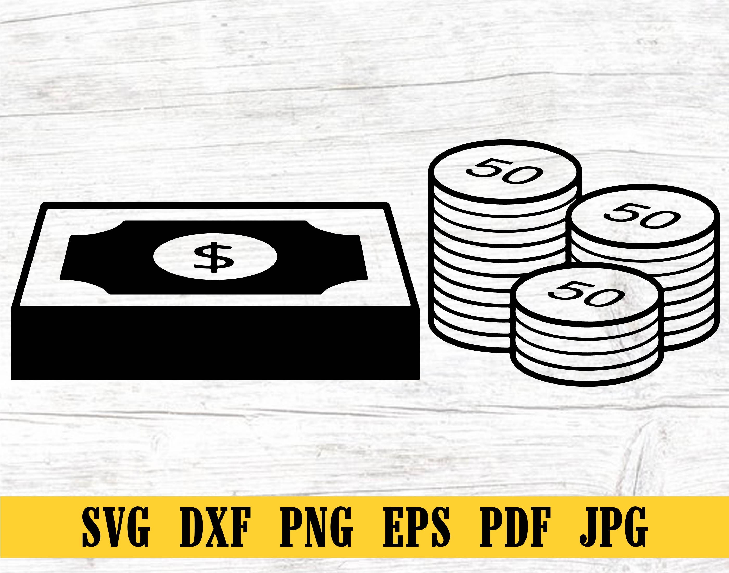 MONEY STACK SVG, Dollars Bunch, Money Svg, Money Clipart, Cash Svg ...