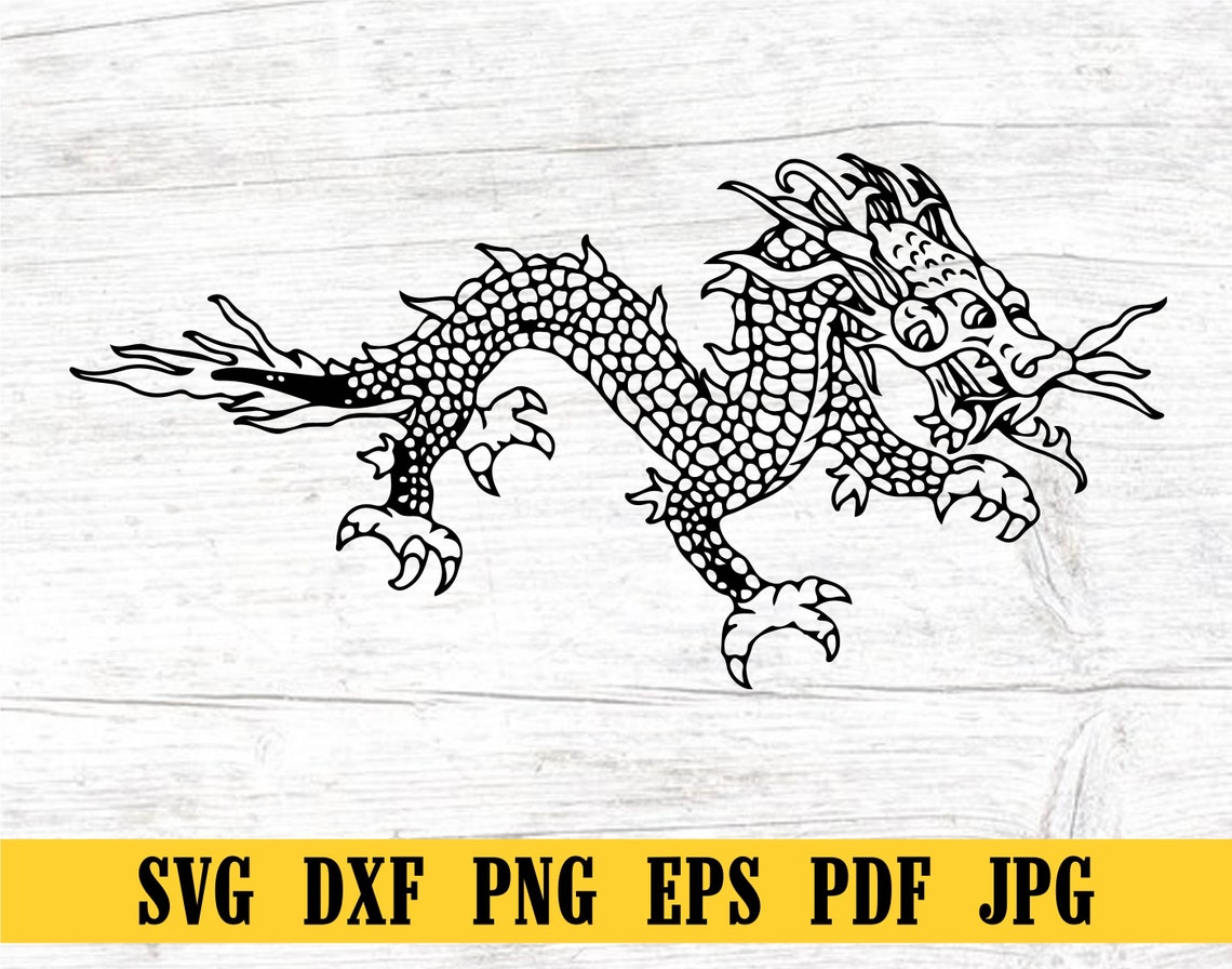 Chinese Dragon ,dragon SVG, Dragon DXF, Dragon PNG, Dragon Clipart ...