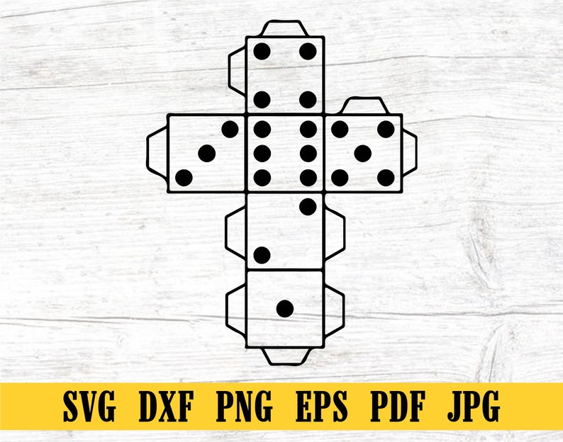 Dice SVG Dice DXF Dice PNG Dice Clipart Dice Silhouette - Etsy
