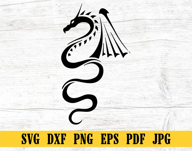 Tribal Dragon SVG Dragon Tattoo Svg Dragon PNG Dragon - Etsy