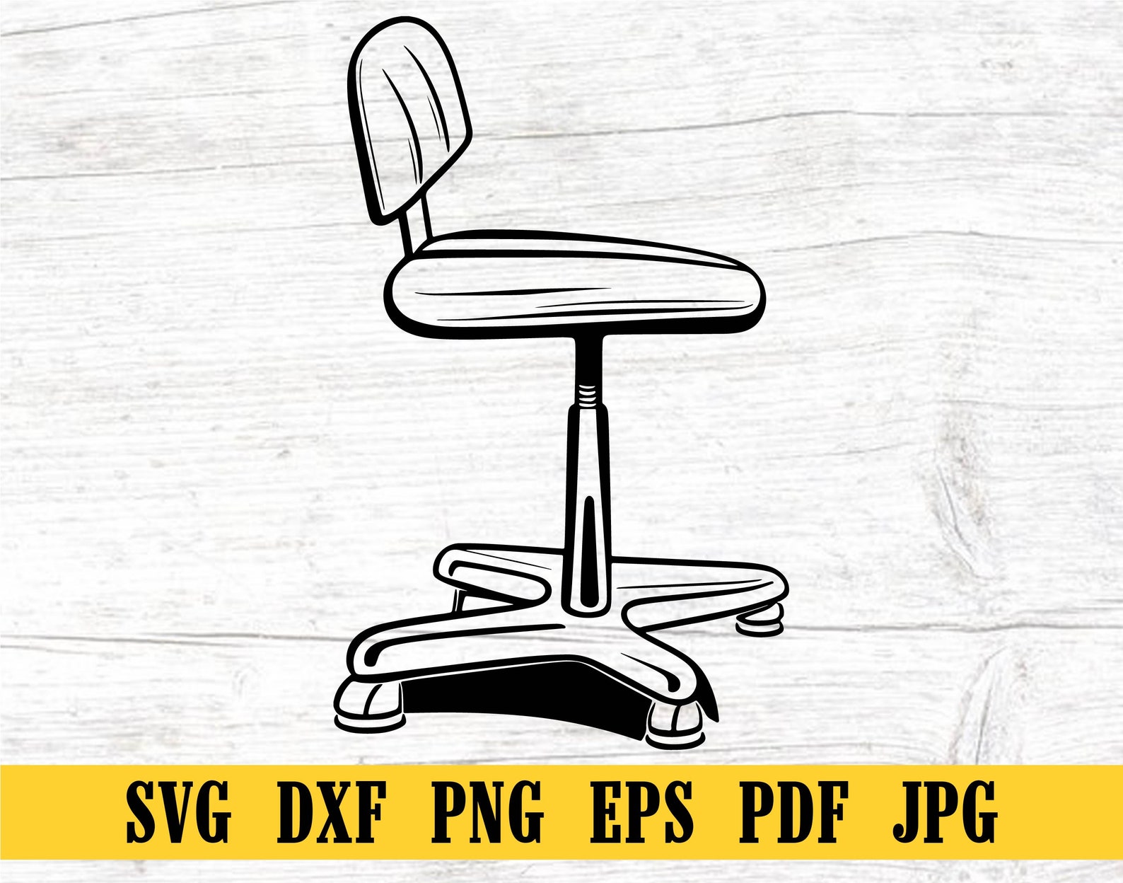 Office Chair Silhouette, Office Chair Svg, Office Chair Png, Office ...