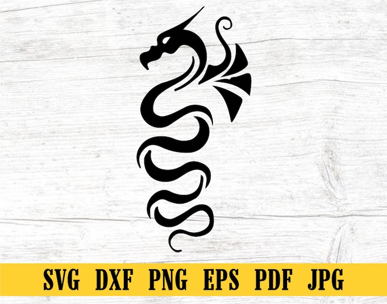 Tribal Dragon SVG Dragon Tattoo Svg Dragon PNG Dragon - Etsy