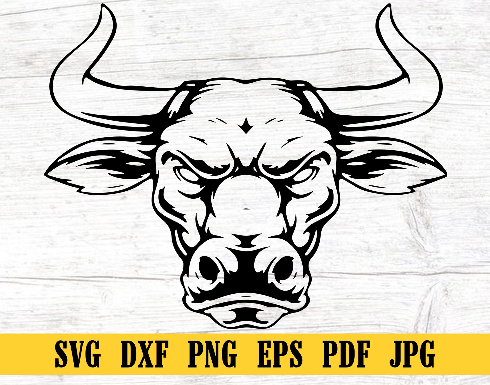 Bull Head SVG, Bull SVG, Bull PNG, Bull Clipart, Raging Bull Cut File ...