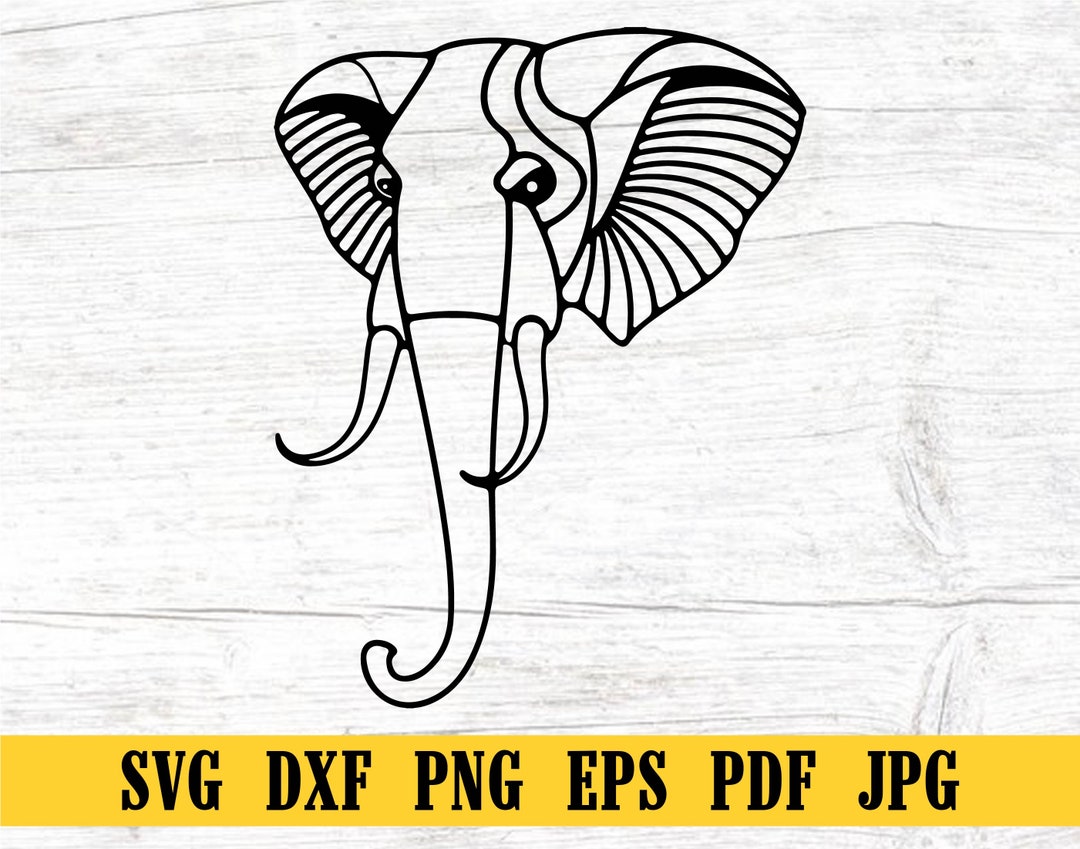 Elephant Head SVG, Elephant Tusks SVG, Ivory SVG, Elephant Fangs Svg ...