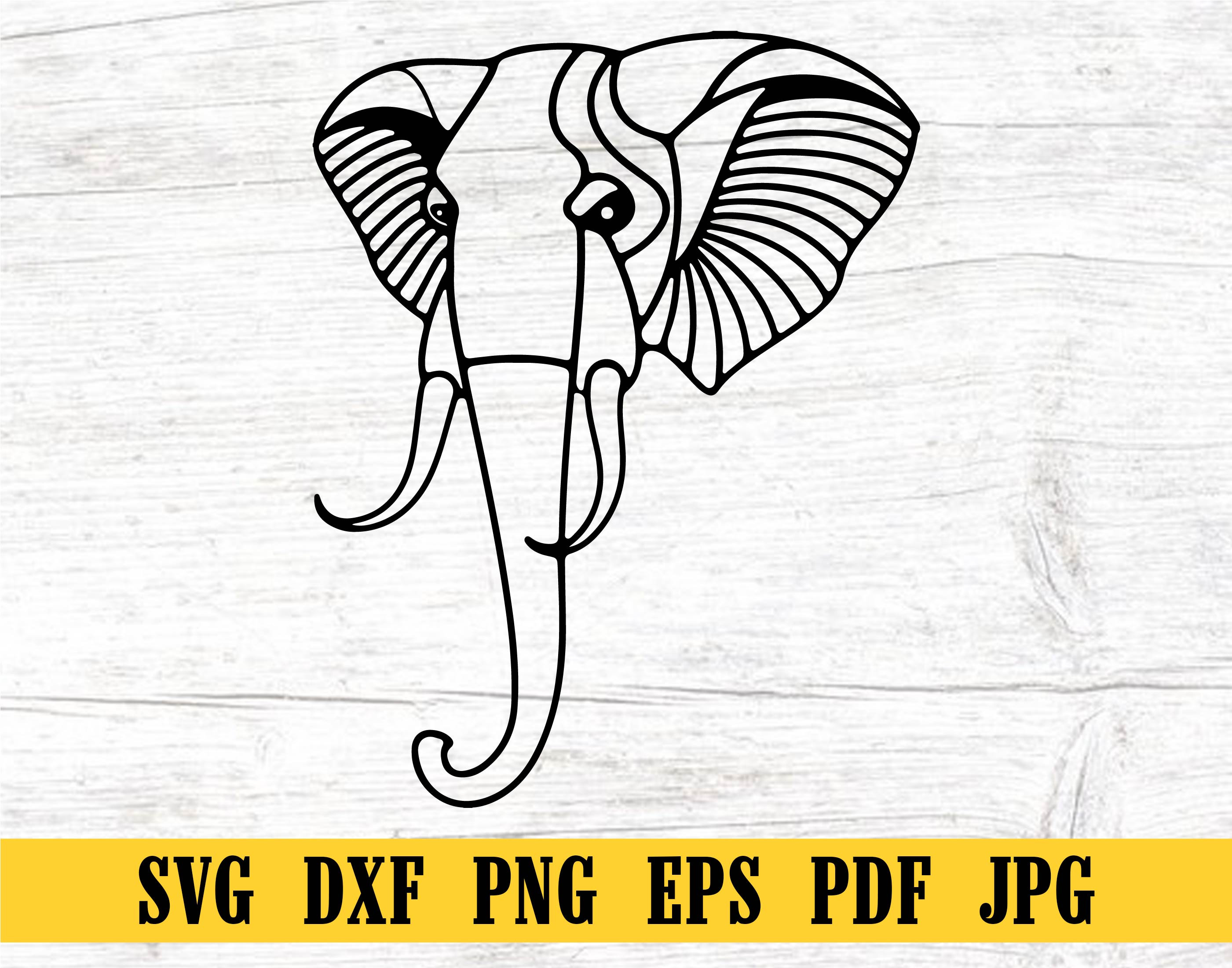 Elephant Head SVG, Elephant Tusks SVG, Ivory SVG, Elephant Fangs Svg ...