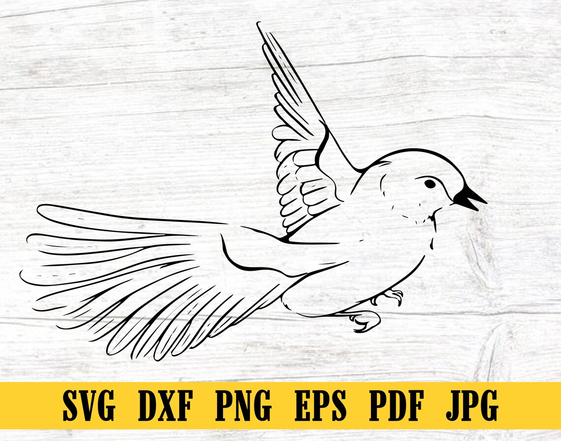 Dove Vector, Dove Clipart, Bird SVG Files for Silhouette Cameo or ...