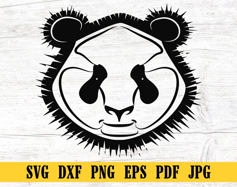 Panda Svg Panda Clipart Panda Png Panda Head Panda Cut - Etsy