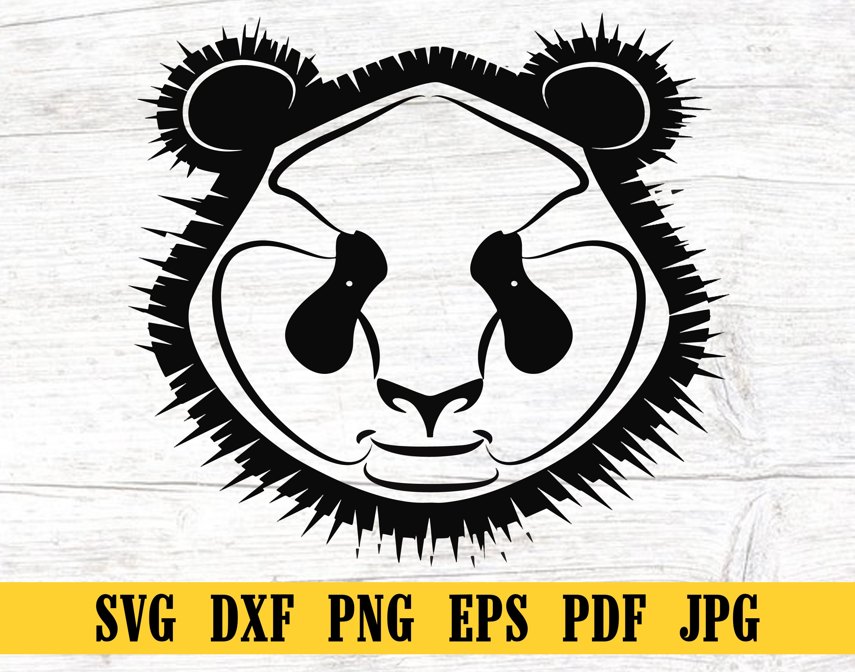 Panda Svg, Panda Clipart, Panda Png, Panda Head, Panda Cut Files for ...