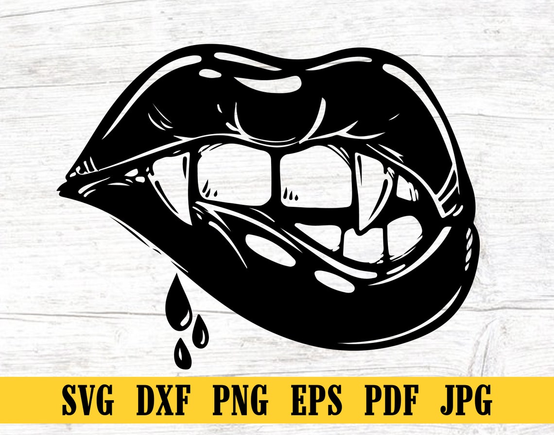 Vampire Fangs SVG, Vampire Teeth PNG, Vampire Mouth Clipart, Vampire ...