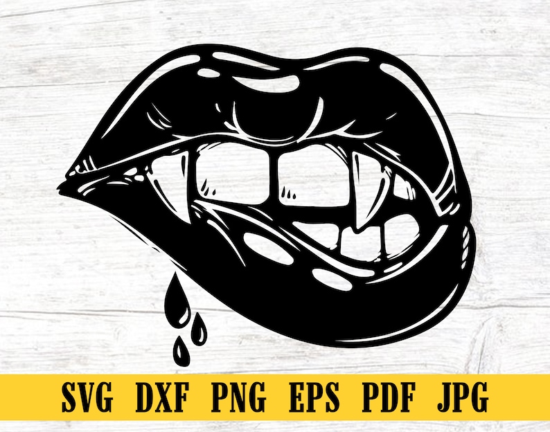 Vampire Fangs SVG, Vampire Teeth PNG, Vampire Mouth Clipart, Vampire ...