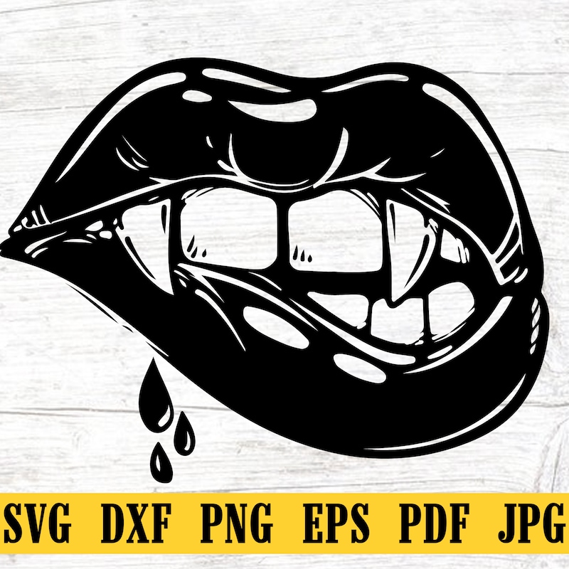 Vampire Teeth Svg - Etsy