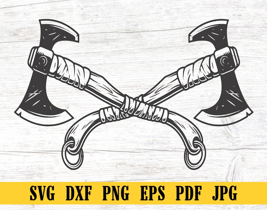 Crossed Firefighter Axe Svg, Fireman Axe Svg, Woodsman Axe Svg,viking ...