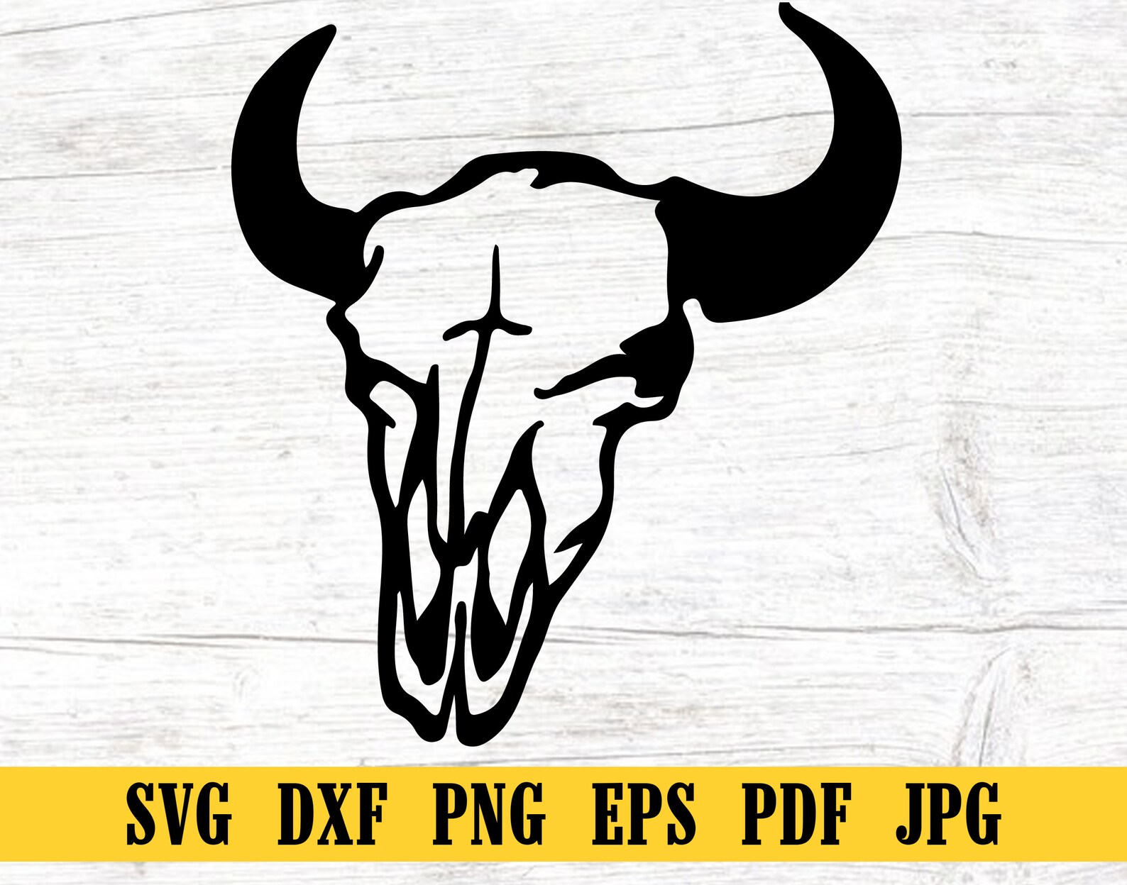 Bison Skull SVG, Cow Skull Svg, Cattle Skull Svg, Bison Skull Clipart ...