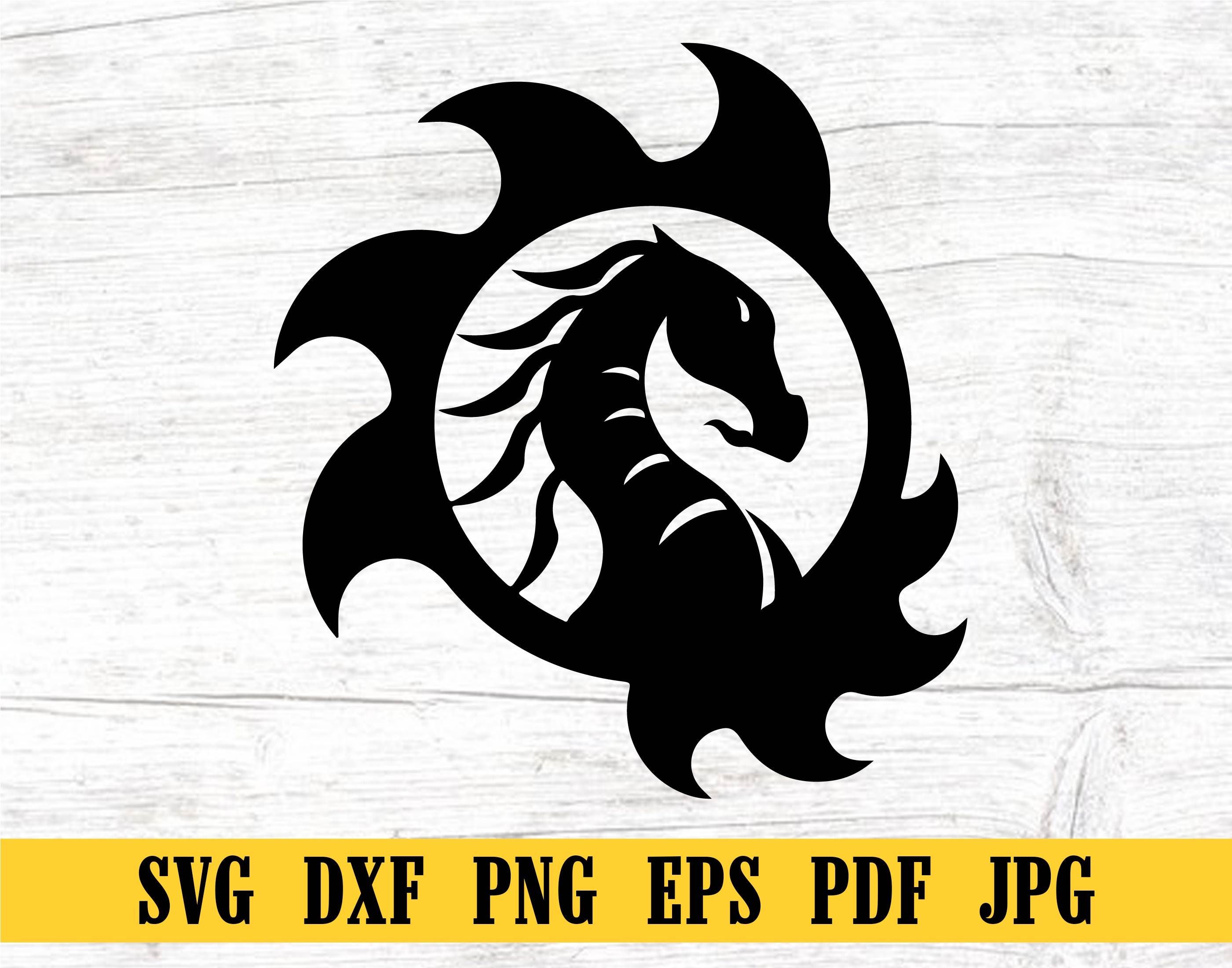 Dragon SVG, Dragon DXF, Dragon PNG, Dragon Clipart, Dragon Silhouette ...