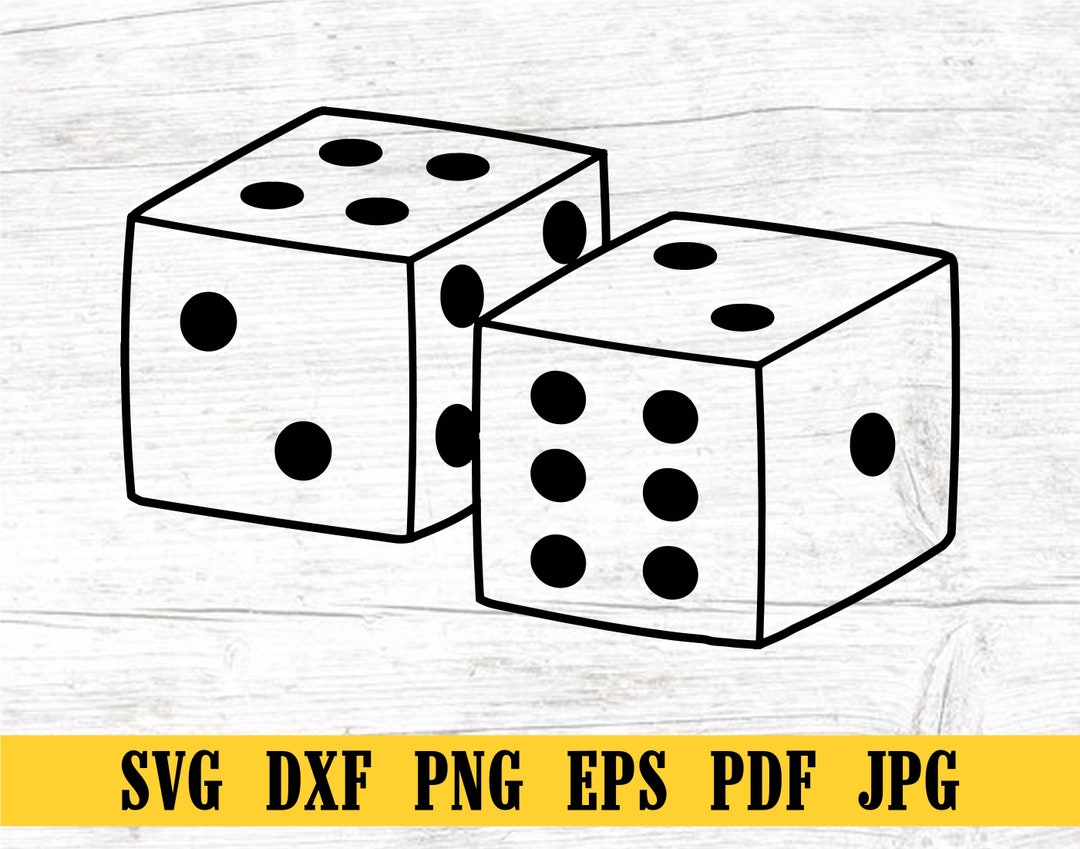 Dice Svg, Two Dice Svg, Casino Svg, Gambler Svg, Gambling Svg, Las ...