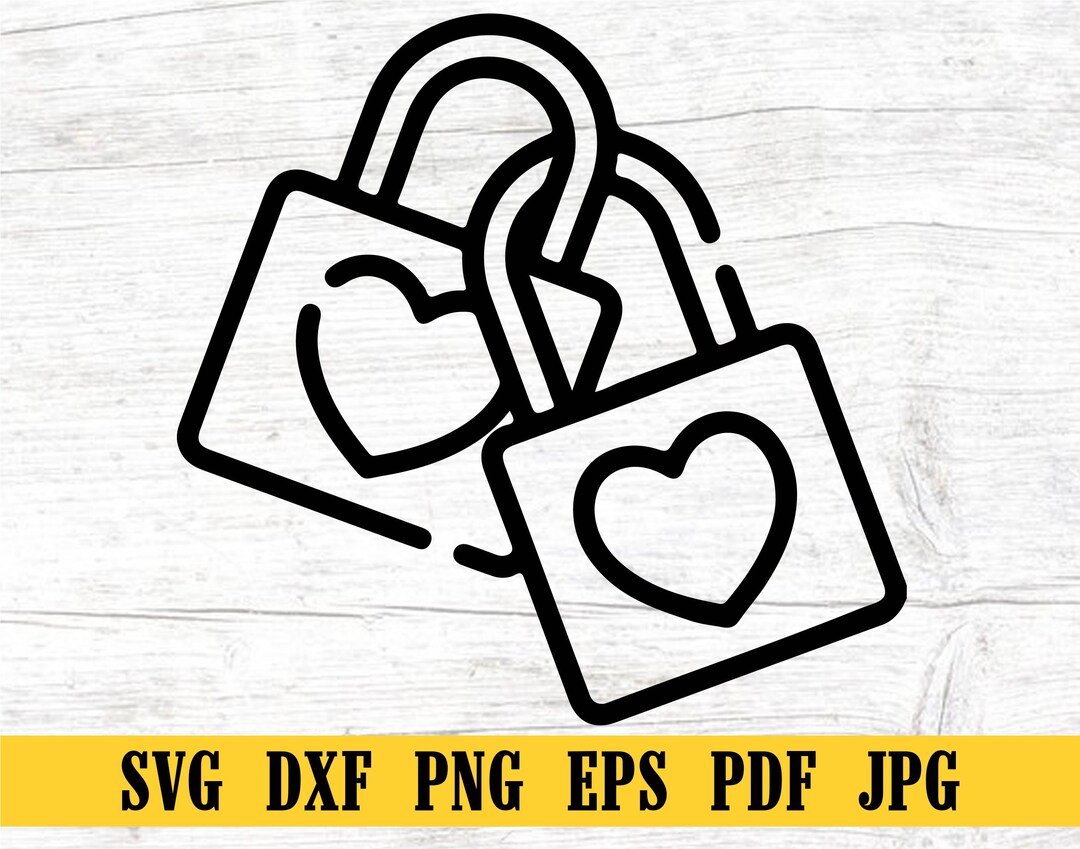 Heart Patlock Svg, Locked in Your Heart Svg, Padlocks Svg, Locks Svg ...