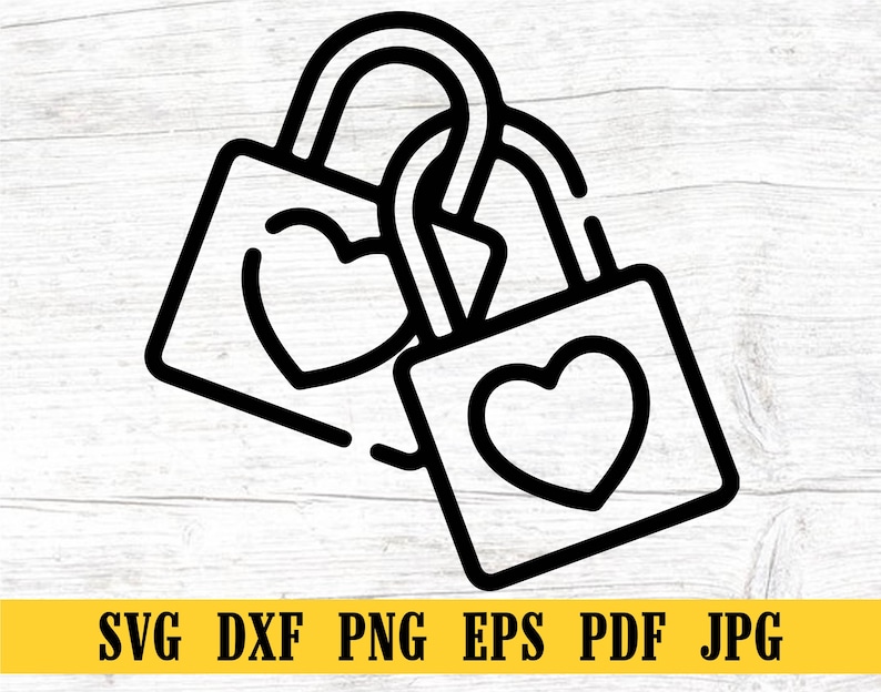 Heart Patlock Svg, Locked in Your Heart Svg, Padlocks Svg, Locks Svg ...