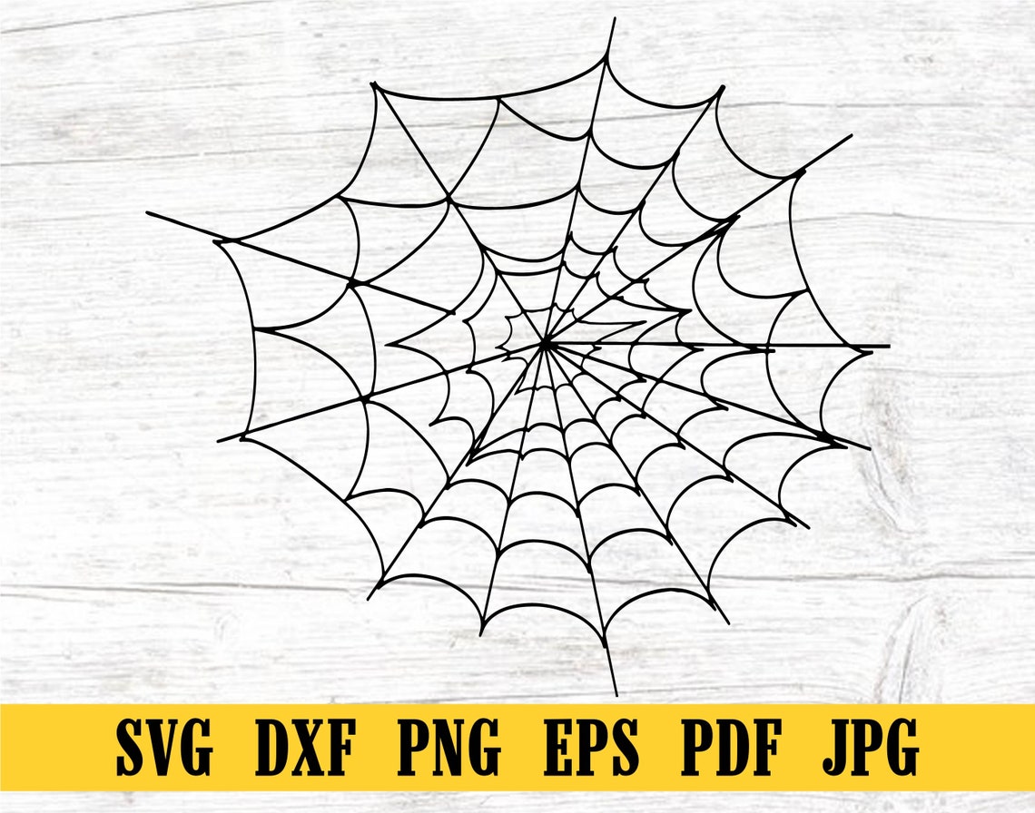 Spider Web Svg, Spider Svg, Halloween Decor Svg, Web Png. Vector Cut ...
