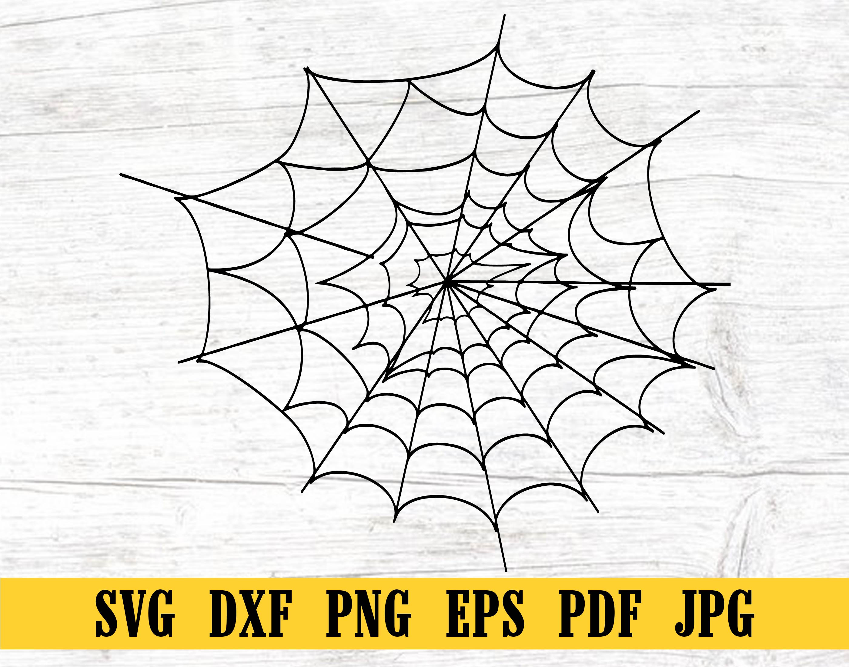 Spider Web Svg, Spider Svg, Halloween Decor Svg, Web Png. Vector Cut ...