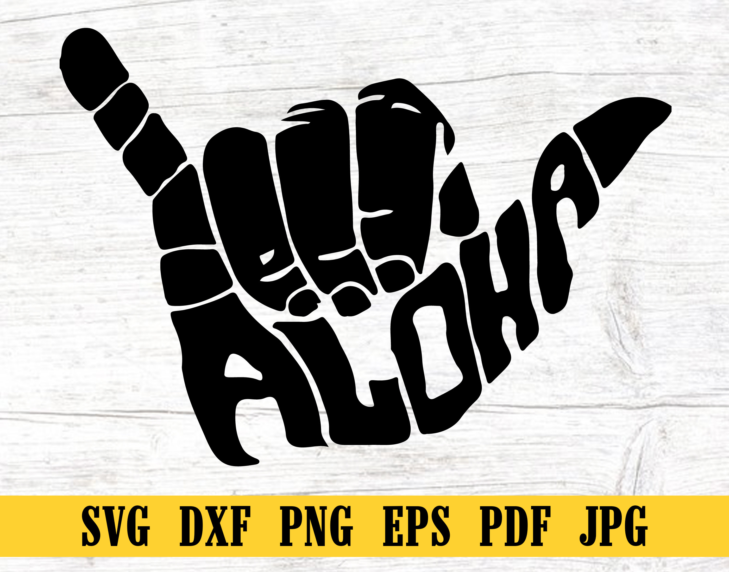 Aloha Hand SVG, Aloha Hand Sign SVG, Hawaii Svg, Aloha Shaka Svg, Shaka ...