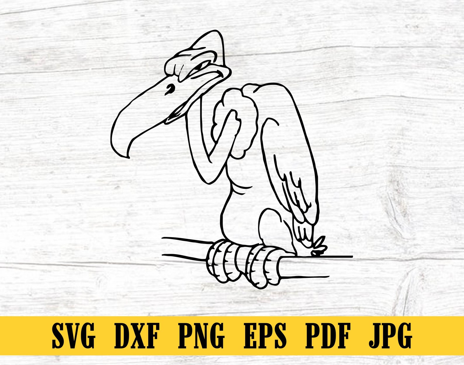 Vulture SVG, Vulture Cut File, Vulture DXF, Vulture PNG, Vulture ...