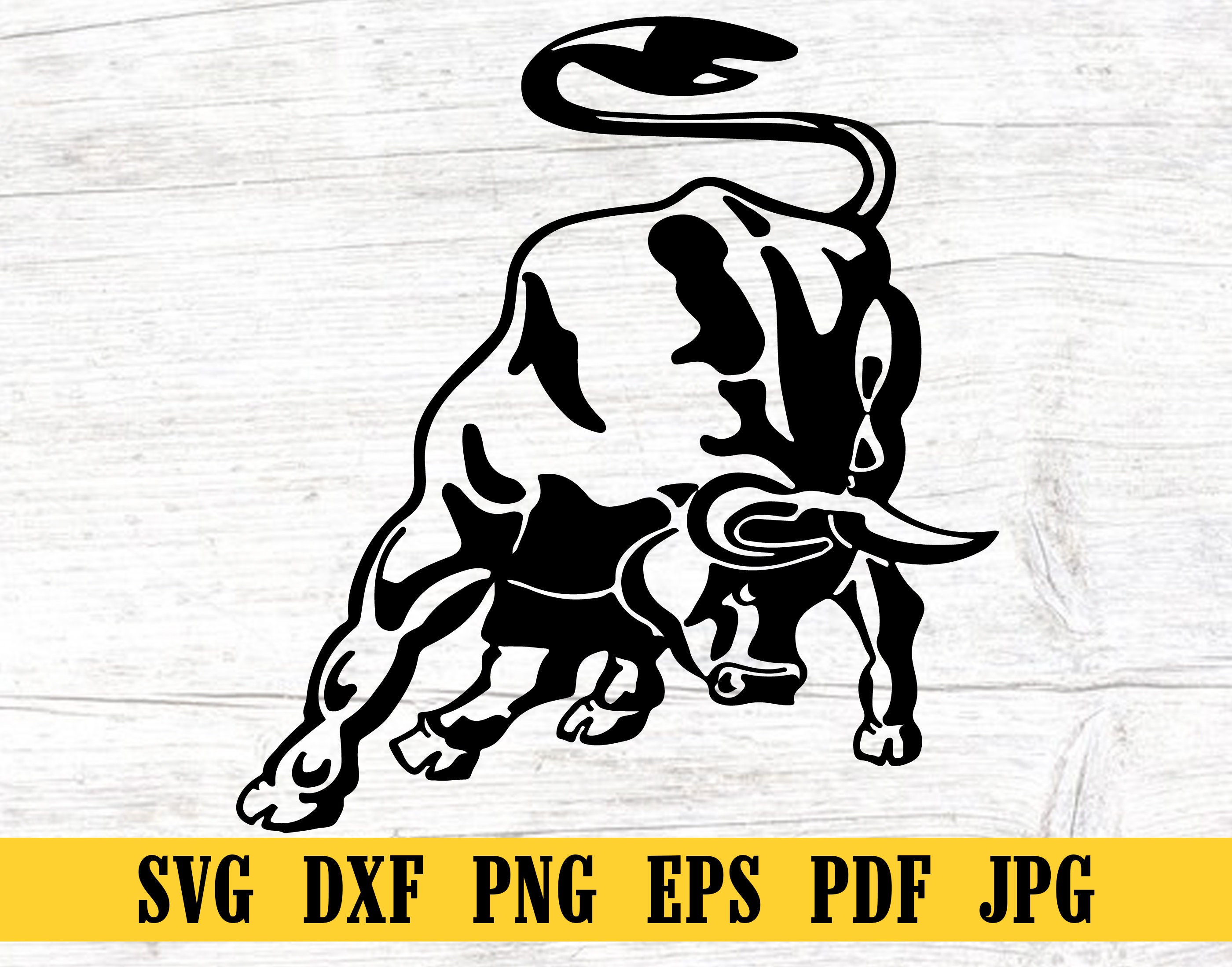 Animal SVG, Bull Head SVG, Bull Slihouette, Bull Clip Art, Bull Head ...