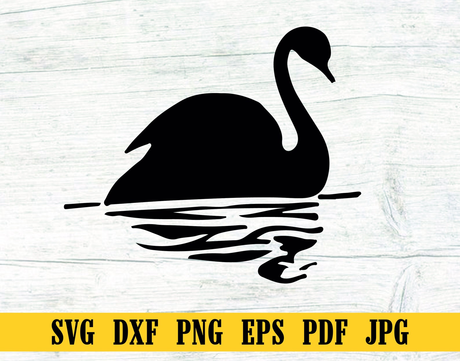 Swan SVG Beautiful Swan SVG Swan Cut File Swan Vector Swan - Etsy