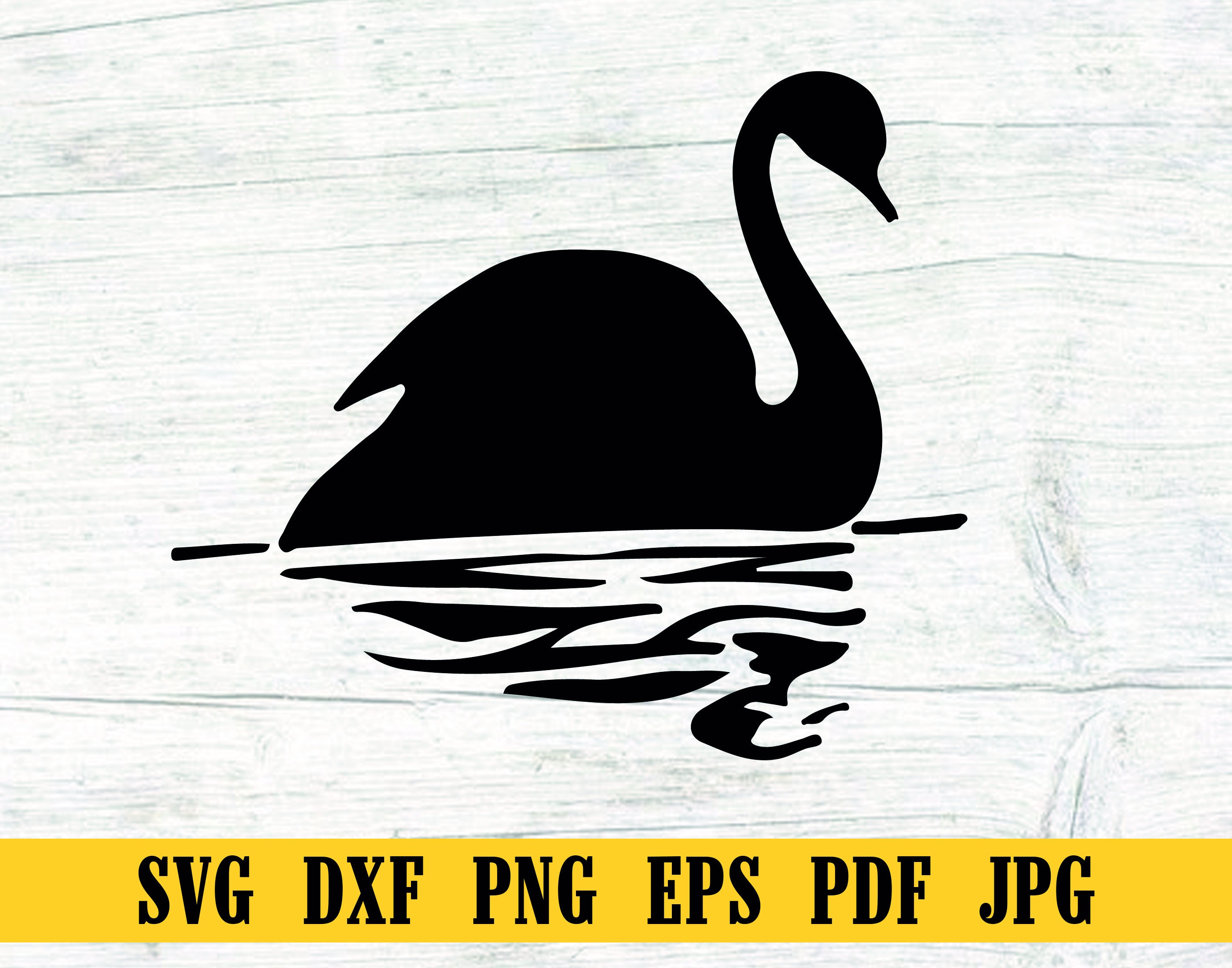 Swan SVG, Beautiful Swan SVG, Swan Cut File, Swan Vector, Swan PNG ...