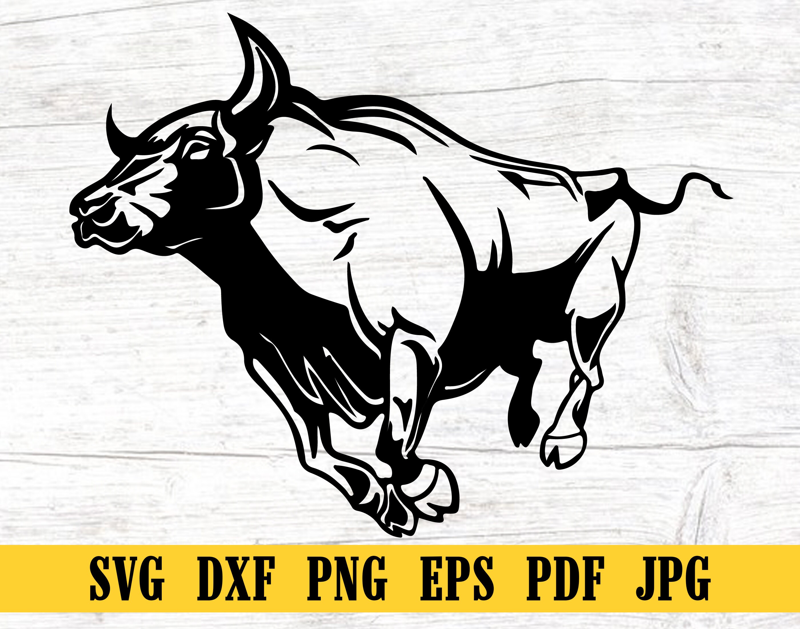 Animal SVG, Bull Head SVG, Bull Slihouette, Bull Clip Art, Bull Head ...