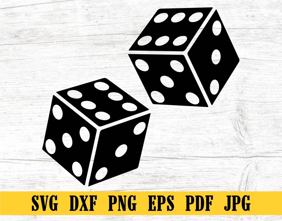 Dice Svg, Two Dice Svg, Casino Svg, Gambler Svg, Gambling Svg, Las ...