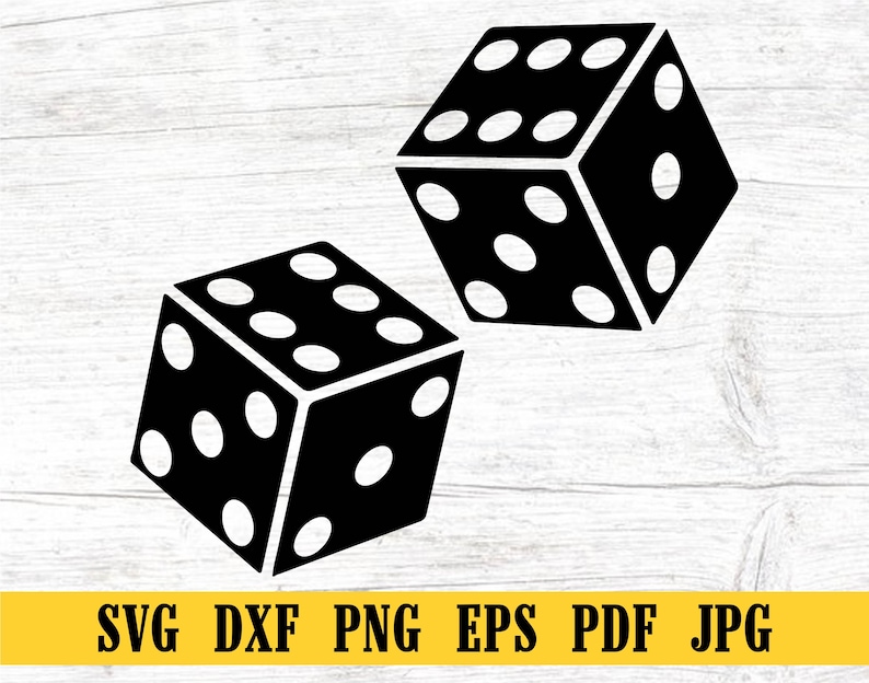 Dice Svg, Two Dice Svg, Casino Svg, Gambler Svg, Gambling Svg, Las ...