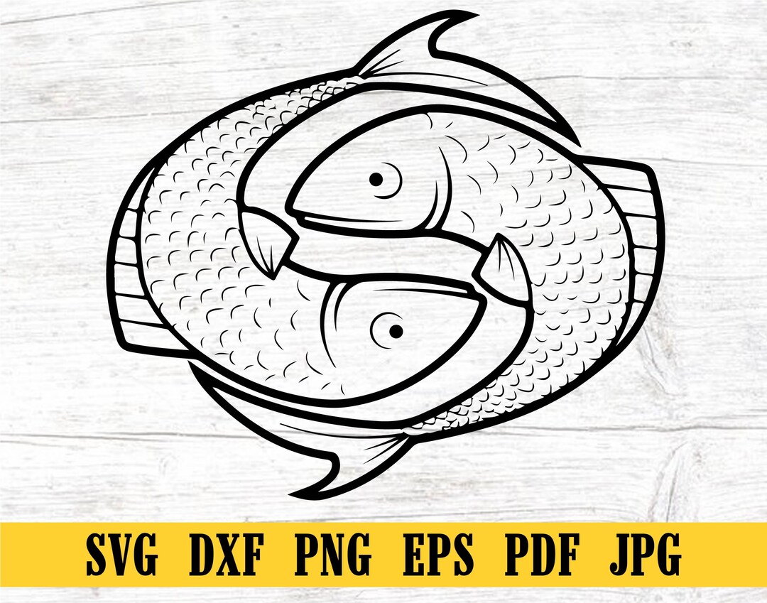 Pisces SVG, Pisces Zodiac Svg, Zodiac Signs SVG, Astrology Signs Svg ...