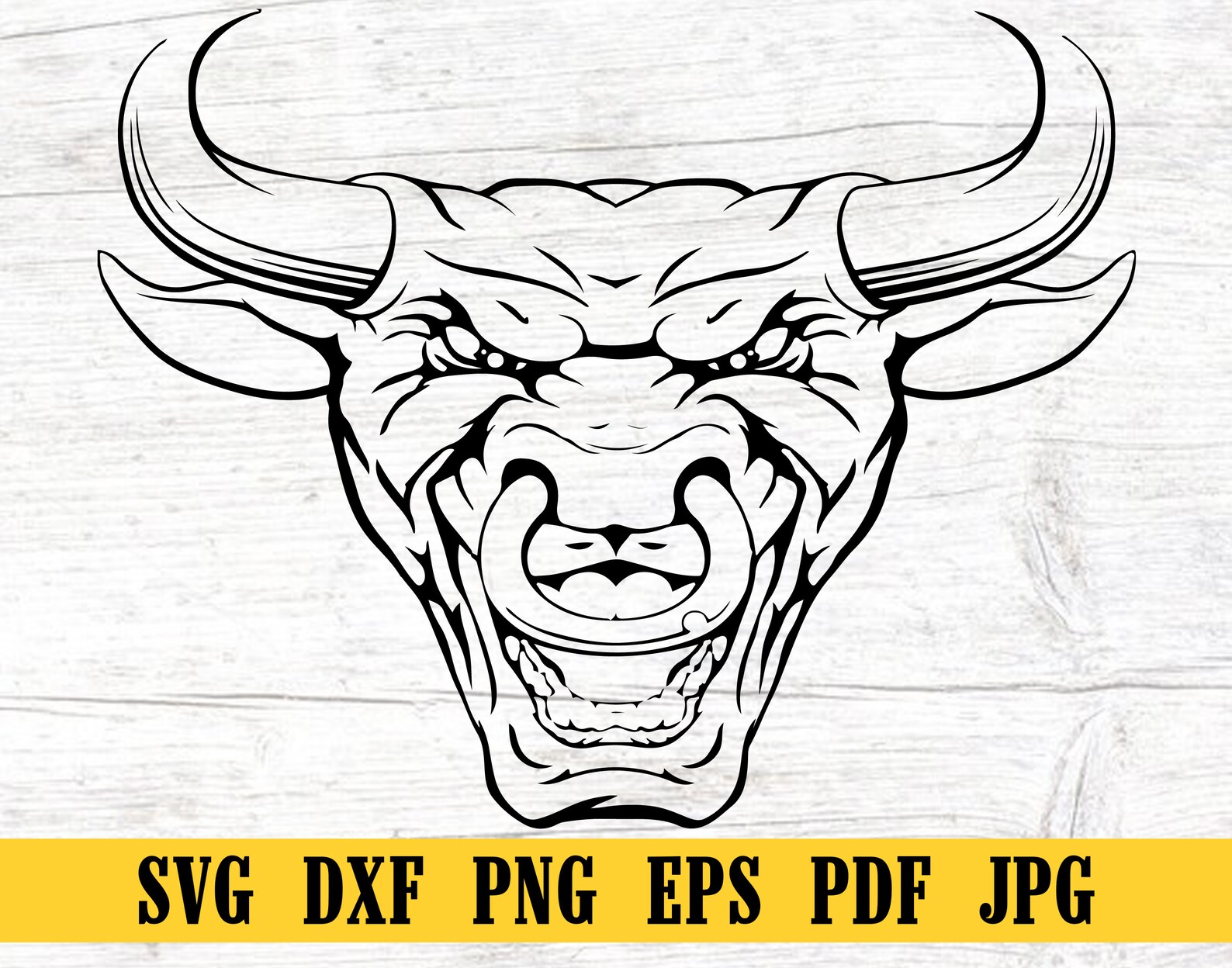 Bull Head SVG, Bull SVG, Bull PNG, Bull Clipart, Raging Bull Cut File ...
