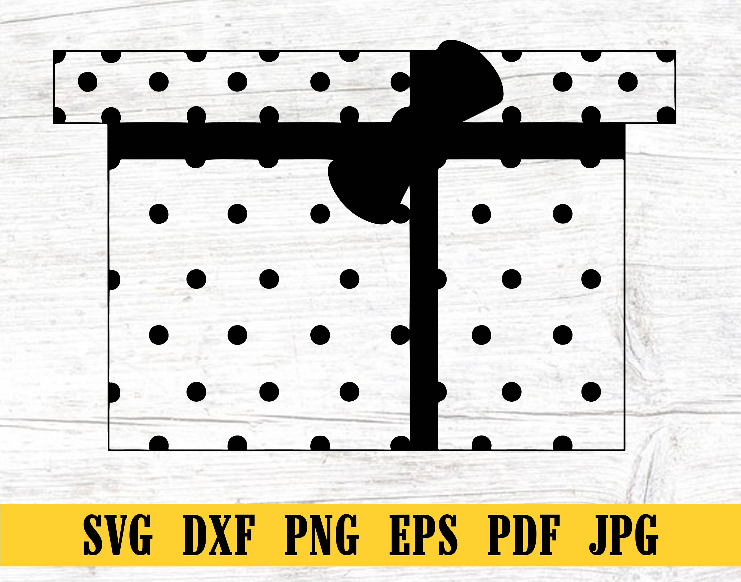 Present SVG, Gift Svg, Gift Box Svg, Ribbon SVG, Png, Svg Files for ...