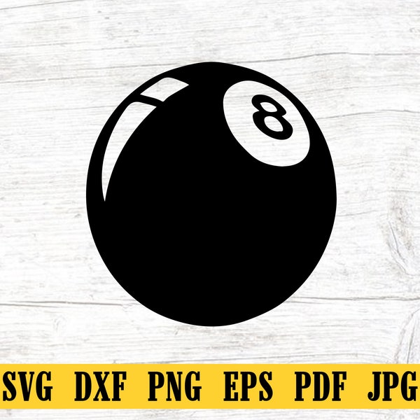 8 Ball Stencil Svg - Etsy