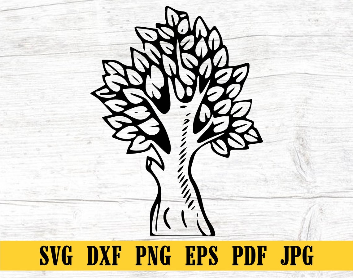 Tree SVG, Simple Tree Png, Tree Silhouette Svg, Tree With Roots ...